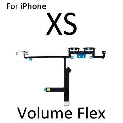 iphone xs mute button Volume Button Flex Cable With Metal Brackets