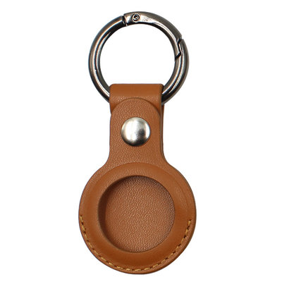 soft Keychain Protective Cover For Apple Airtags Locator Leather Sleeve Tracker Anti Lost Device