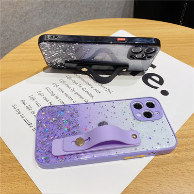 Wrist Strap Glitter Star Camera Protector Case For IPhone 12 Pro Max