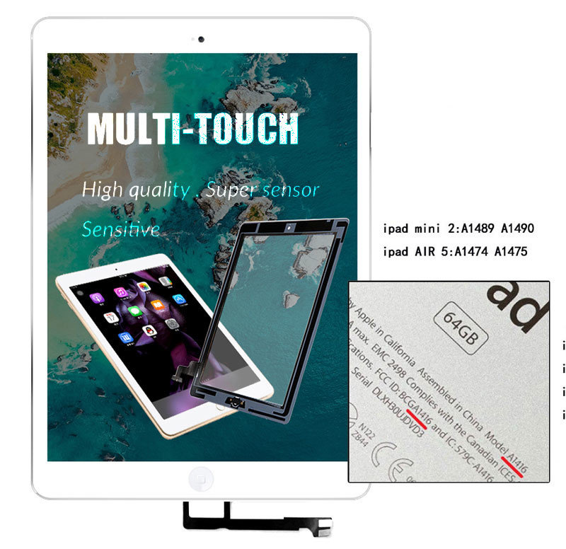 Mini 2019 5th Gen Digitizer A2123 A2124 A212 Tablet Touch Screen